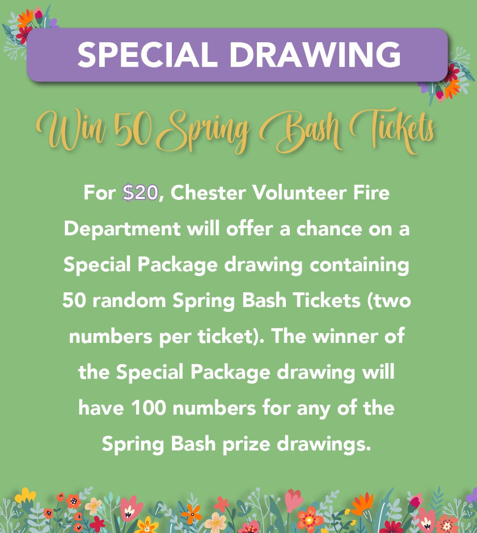 SPRING SPECIAL DRAWING | chesterfallbash
