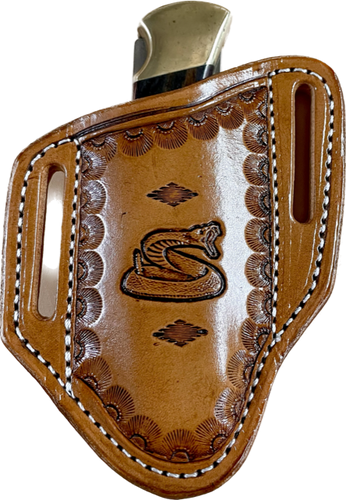RATTLE SNAKE SHEATH FOR THE BUCK110 | SULLIVAN LEATHER