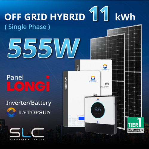 LV TOPSUN Offgrid Hybrid 11 kW (Battery 20 kW) | Solartech Center