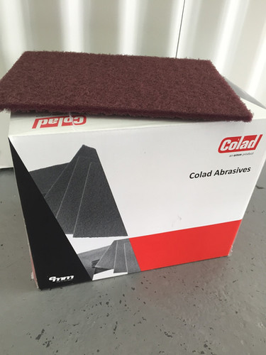 Colad Maroon Red Scourer Pads Box of 20 | colourfast-diy