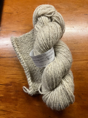 Oat Grey 3 Ply Heavy Worsted Wool Yarn | Dashing Star Farm