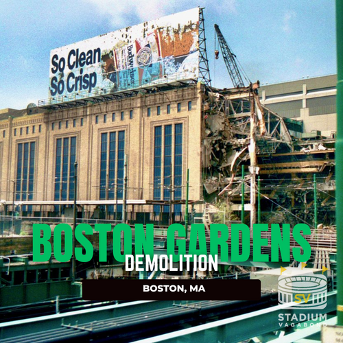 Boston Garden Demolition 2006 Canvas | Stadium Vagabond OLD