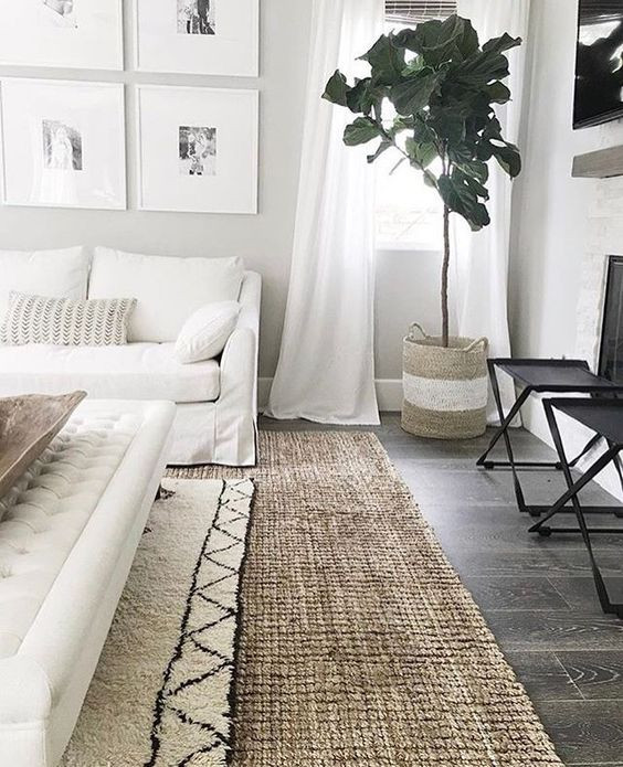 Layered Rugs--a great look that works with any style of decor