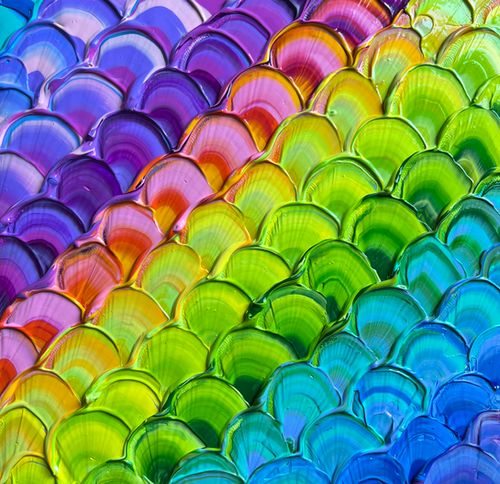 Rainbow Scales Abstract | Victoria Barnhill