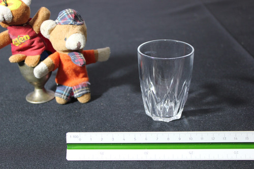 French Rare Shot Glass Very Small Cup 2" X1.5" Clear Glass | Krugersgold