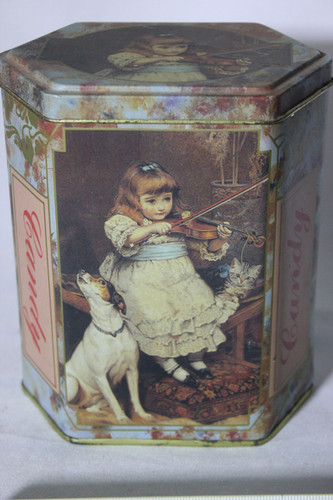 Vintage English Candy Branded Tin Hex Design | Krugersgold