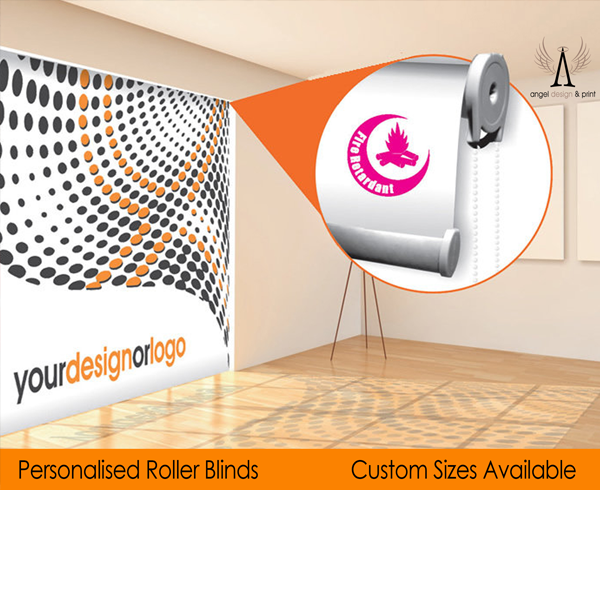 Roller Blinds Personalised 24" wide x 60"drop | Angel Design & Print
