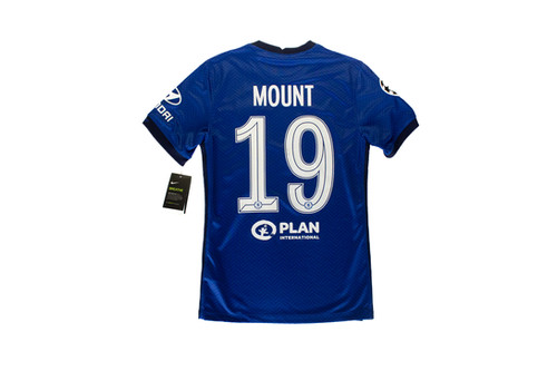 Chelsea 2020-2021 Home UCL Football Shirt #19 Mount S