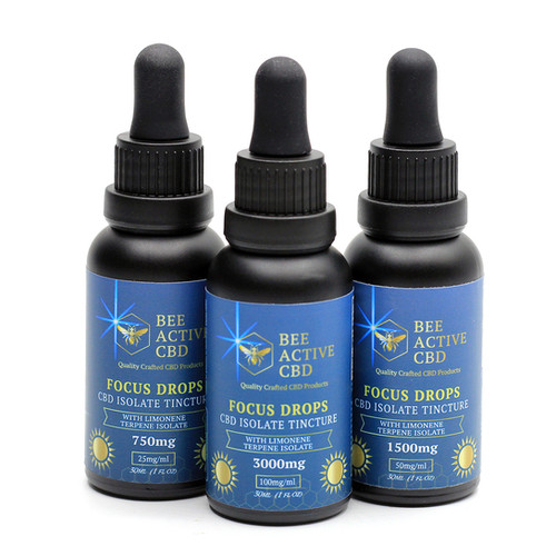 Bee Active CBD Focus Drops Isolate | Bee Active CBD