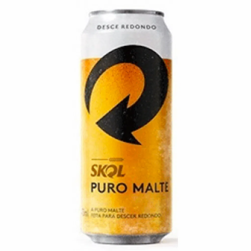 Cerveja SKOL PURO MALTE Lata 473ml | Cervejaça e Destilad