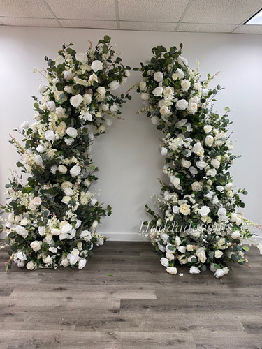 7ft Double Floral Arches- Rental | Haddad Events LLC