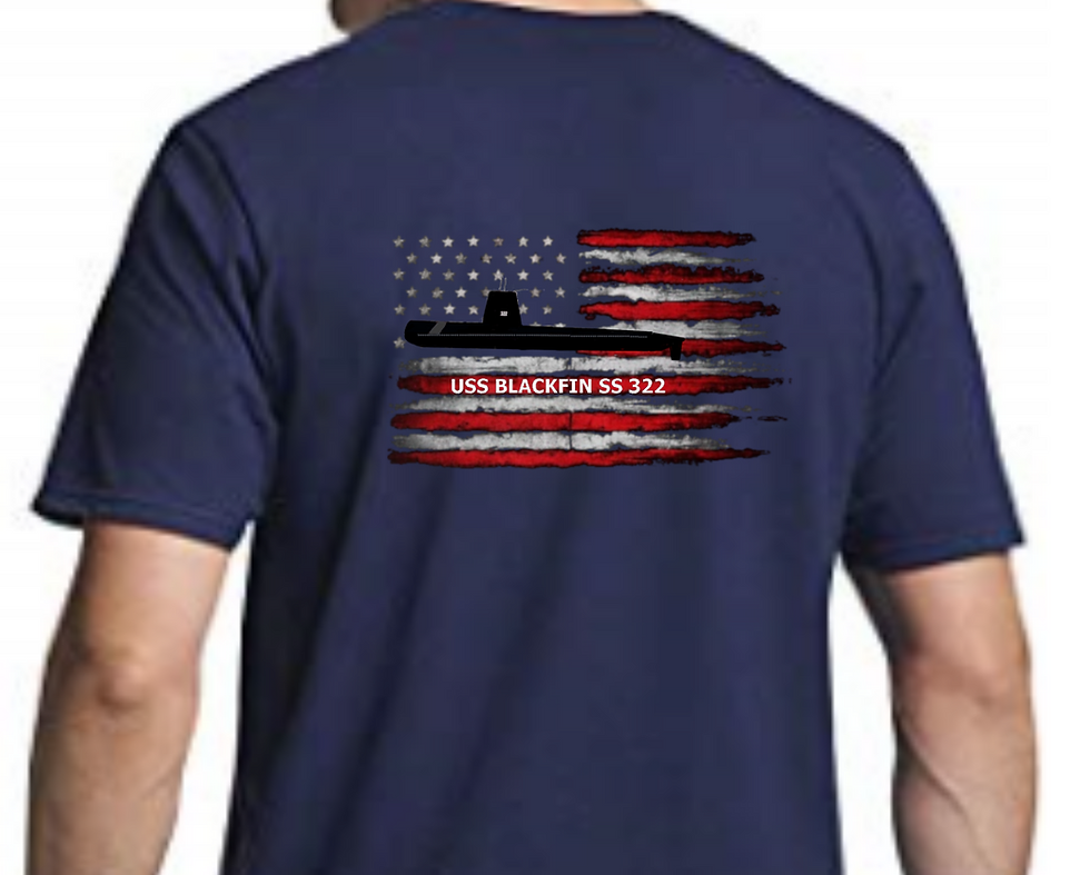USS Blackfin SS 322 T shirt | always-a-submariner