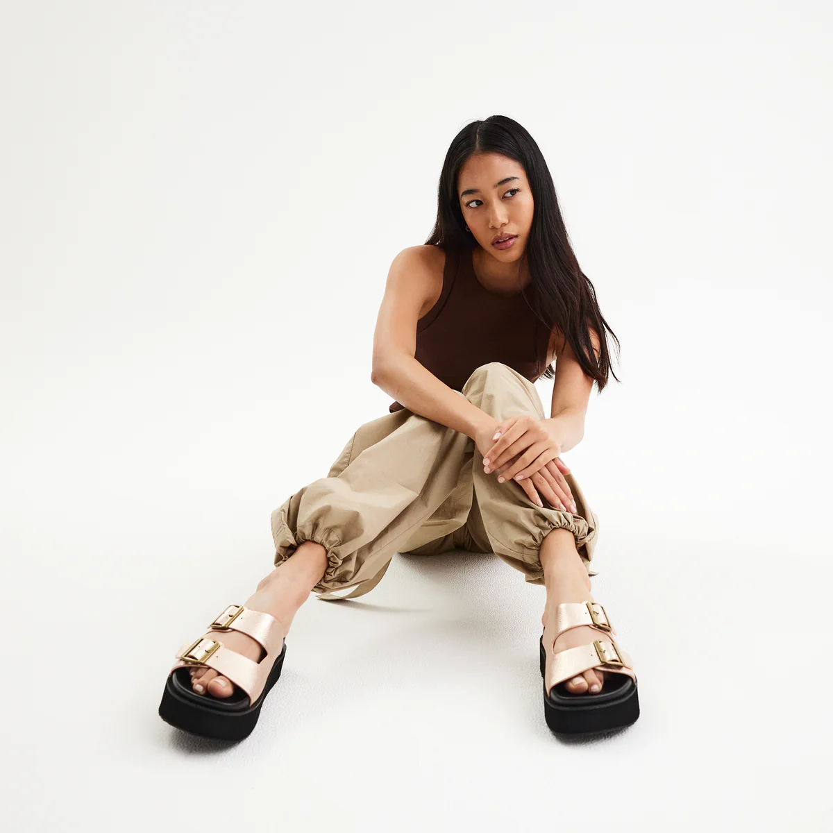 Ace Slide Rose Gold/Black | Chilli Coral Pty Ltd