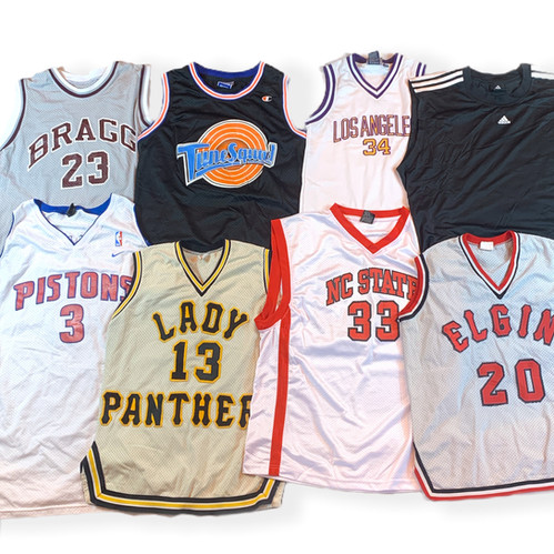 10 x Vintage Mixed Basketball Jerseys | The Rag Depot