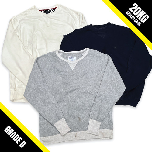 Vintage Branded Sweatshirt Mix (Grade B) (20KG SEALED SACK) | The Rag Depot