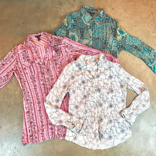 10 x Vintage Y2K Women's Shirts/Blouses | The Rag Depot
