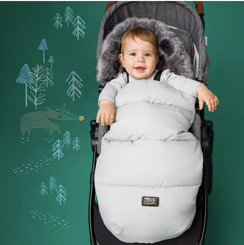 Glacier Grey Footmuff | Fur Coat No Nappies