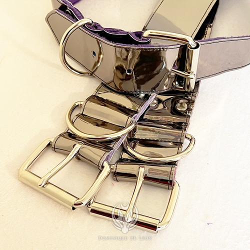 Metallic Silver Collar | Dominique de Leon