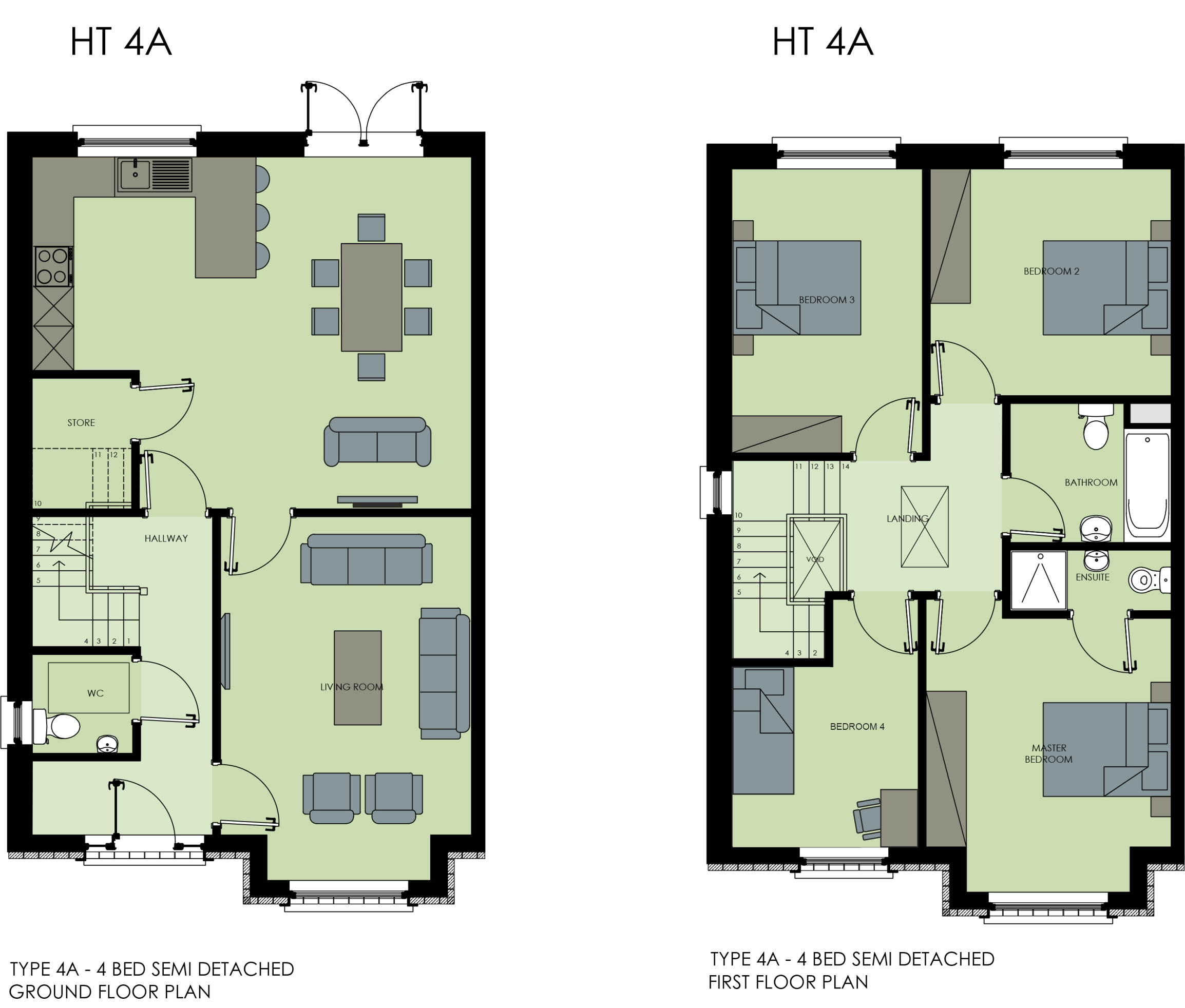 WILLOW - 4 Bed Semi Detached (TYPE 4A) | Ardview Knockadosan