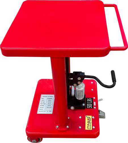 Low Profile Post Lift Table, 500 Lb. Cap. 18x18 Platform, 30 to 48 Lift ...