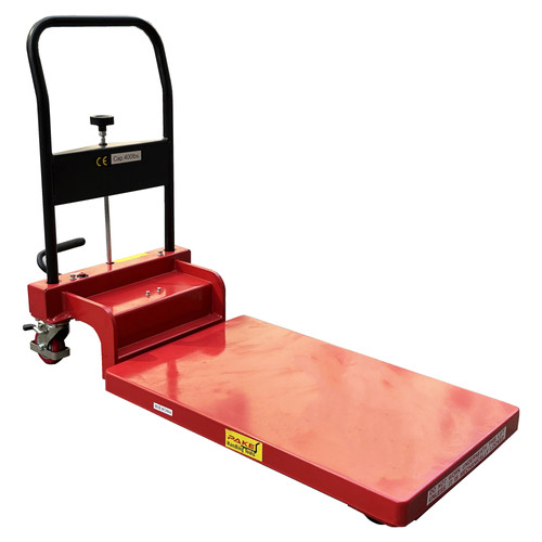 Low Profile Auto-Shift Hydraulic Scissor Lift Cart, 400 Lb. Capacity ...