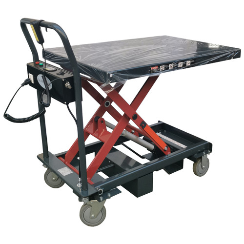 Linear Actuated Elevating Cart, 550lb. Cap., 35" X 24", Lifting Height ...