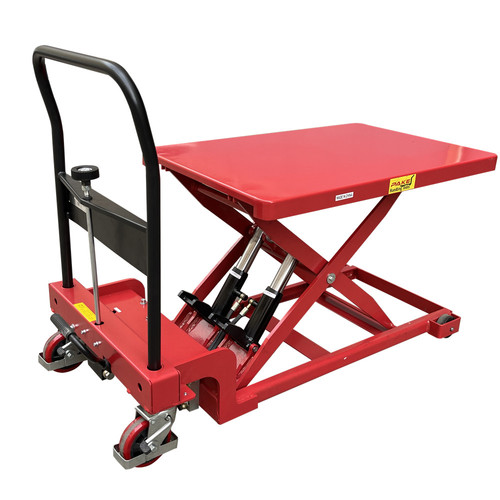 Low Profile Auto-Shift Hydraulic Scissor Lift Cart, 900 Lb. Capacity ...