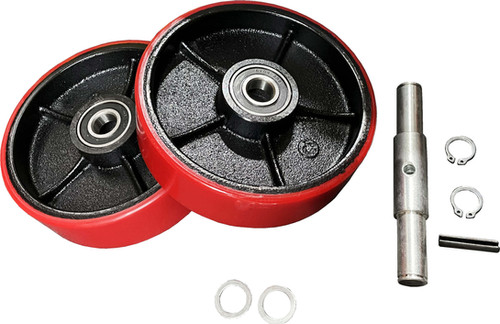Pallet Jack/Truck Steering Wheels Set with Axle and Accessories | Pakebuy
