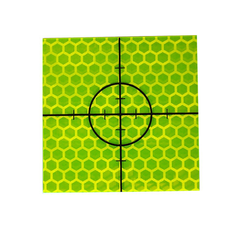 Yellow Retro Targets - 50mm x 50mm (Pack of 50) | red-survey