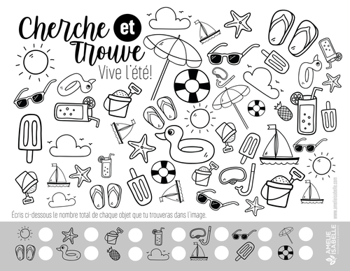 CHERCHE ET TROUVE - Vive l'été! | amelieisabelle