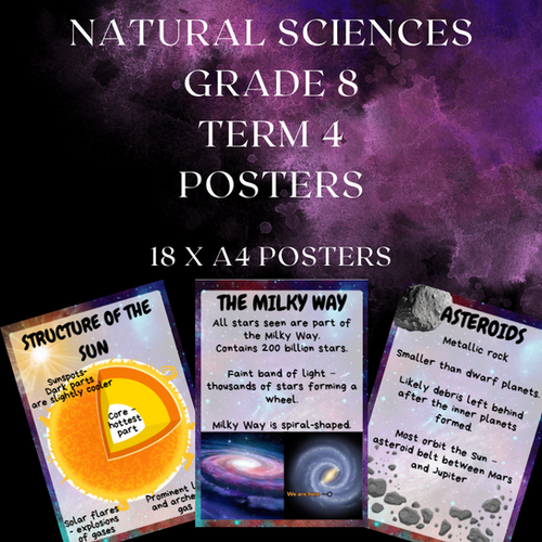 Natural Science Grade 8 Term 4 Posters | Cs Summaries