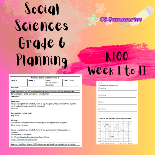 Social Sciences Grade 6 Term 1 Planning | Cs Summaries
