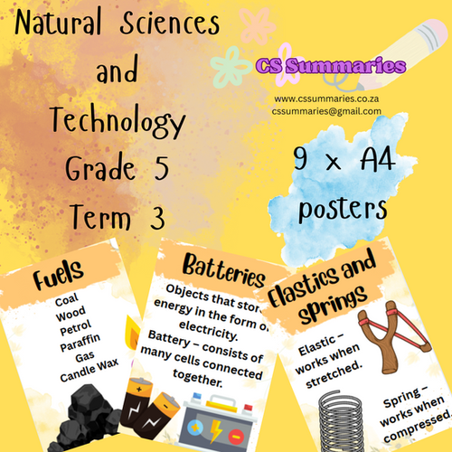 Natural Science and Technology Grade 5 Term 3 Posters | Cs Summaries
