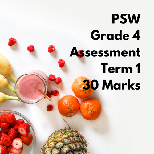 PSW grade 4 assessment term 1 | Cs Summaries