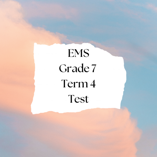 EMS grade 7 test term 4 | Cs Summaries