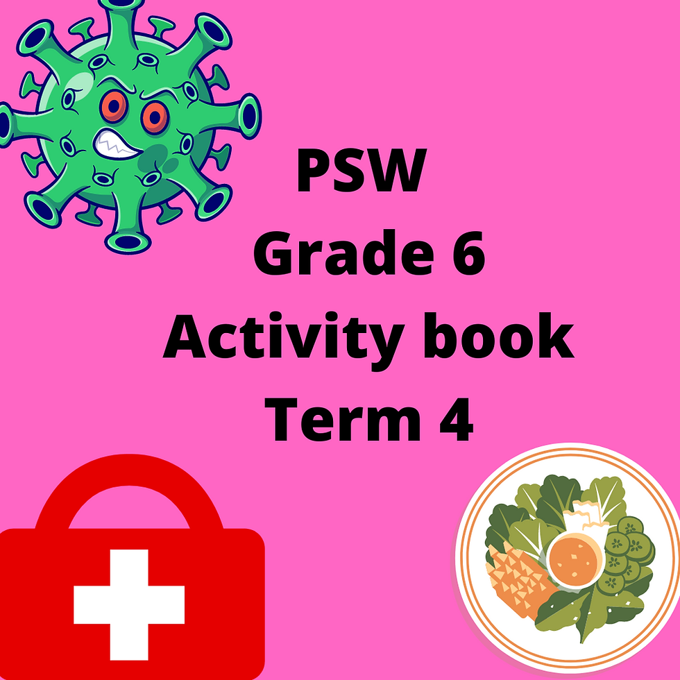 PSW grade 6 Activity book Term 4 | Cs Summaries