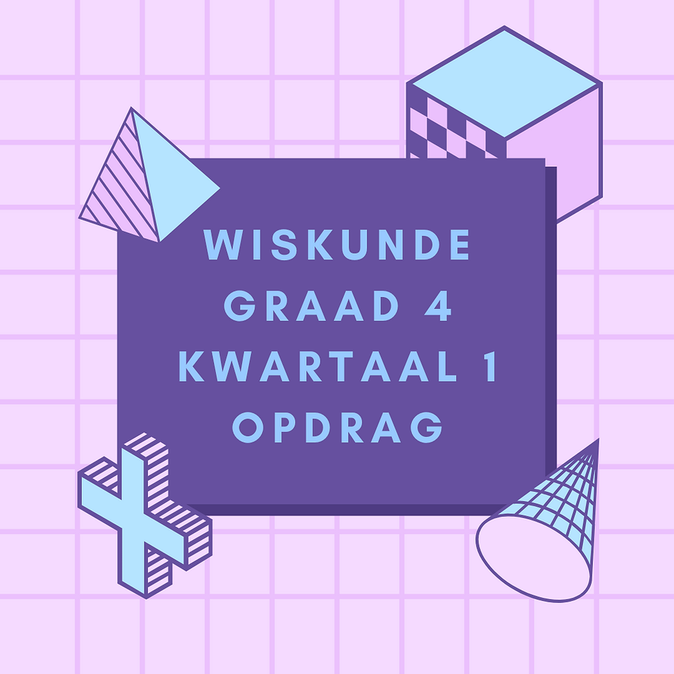 Wiskunde Graad 4 Kwartaal 1 Opdrag Cs Summaries
