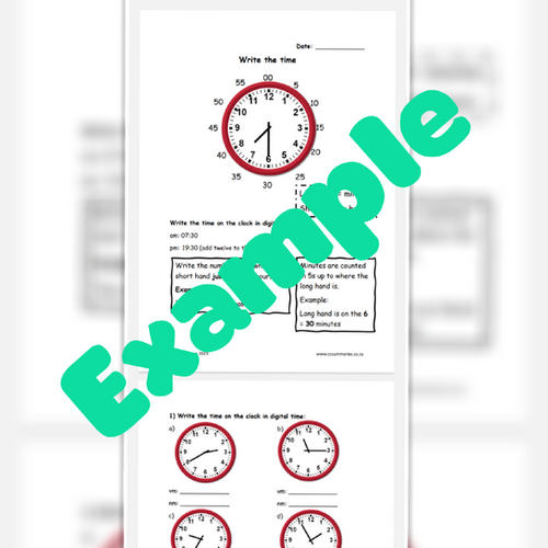 Time worksheet | Cs Summaries