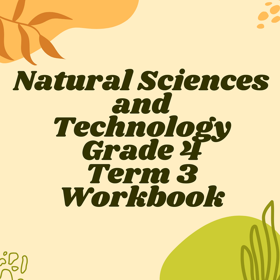 Natural Science and Technology Grade 4 Term 3 Workbook | Cs Summaries