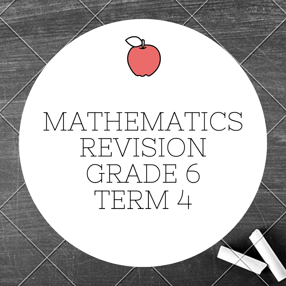 Mathematics Grade 6 Revision Term 4 | Cs Summaries