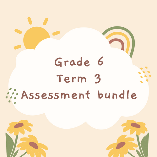 Grade 6 Term 3 Assessment bundle | Cs Summaries