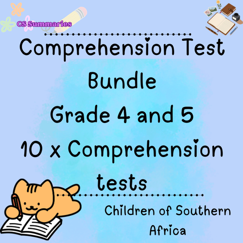 Comprehension Test Bundle Grade 4 and 5 | Cs Summaries