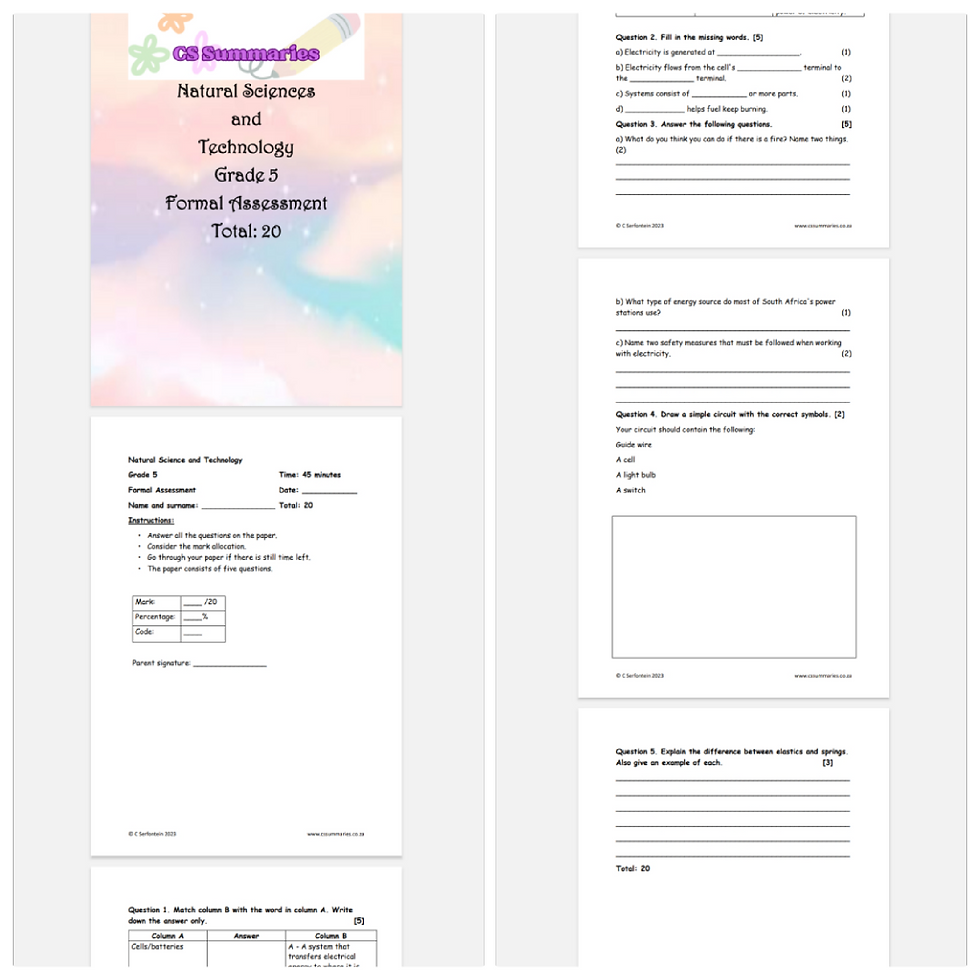 Term 3 Test | Cs Summaries