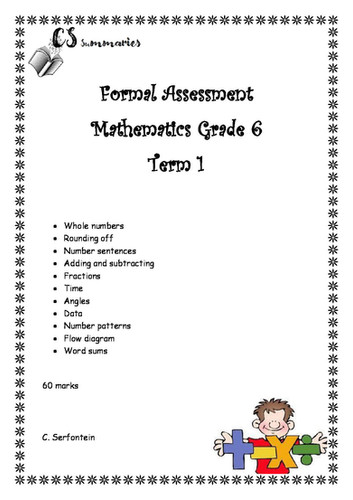 Mathematics Grade 6 Term test Term 1(2022) | Cs Summaries