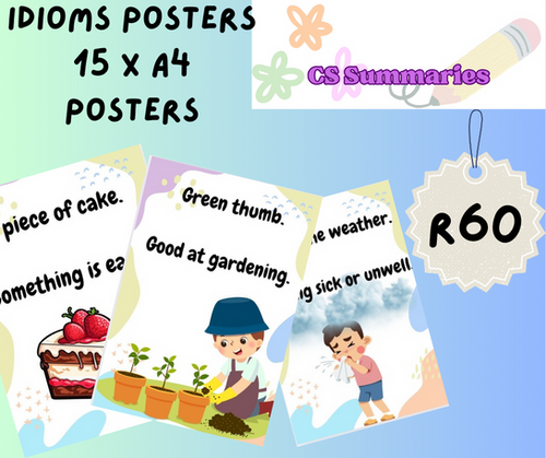 Idioms Posters | Cs Summaries