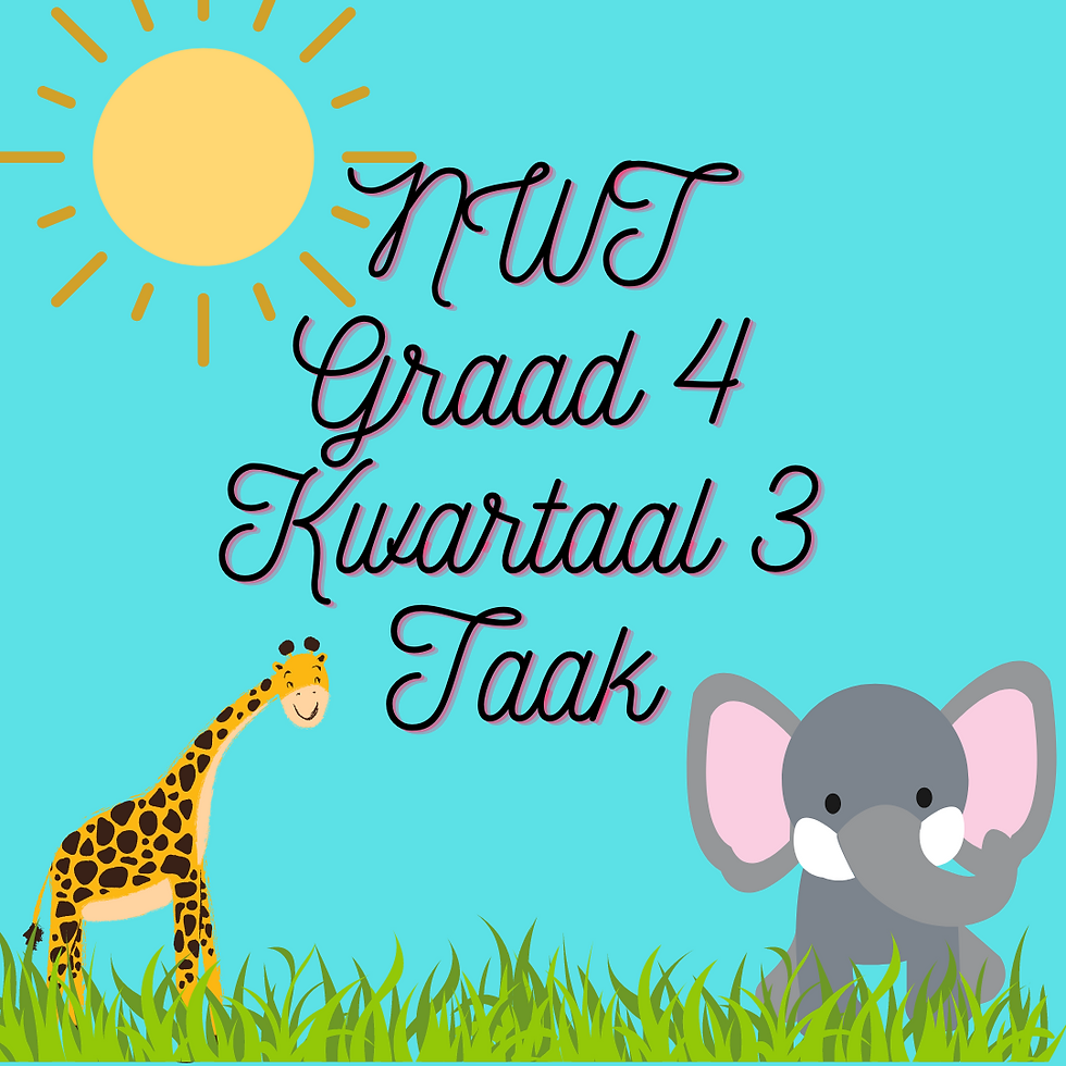 Natuurwetenskap en Tegnologie Graad 4 Taak Kwartaal 3 | Cs Summaries Natuurwetenskap en Tegnologie Graad 4 Taak Kwartaal 3 | Cs Summaries