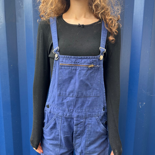 Dark Blue Faded Dungarees XS | frenchworkwear