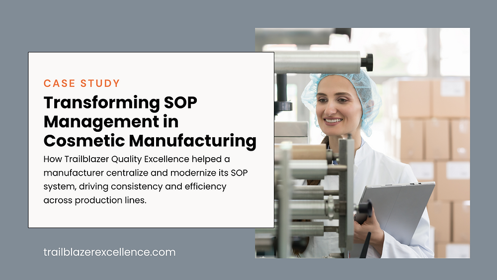 Transforming SOP Management in Cosmetic Manufacturing