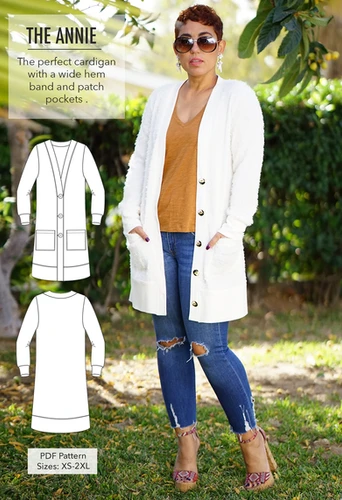The Annie Cardigan PDF Pattern | MIMI G STYLE