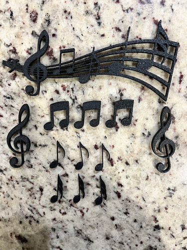 Musical Notes Fridge Magnets | 3dnutsnstuff
